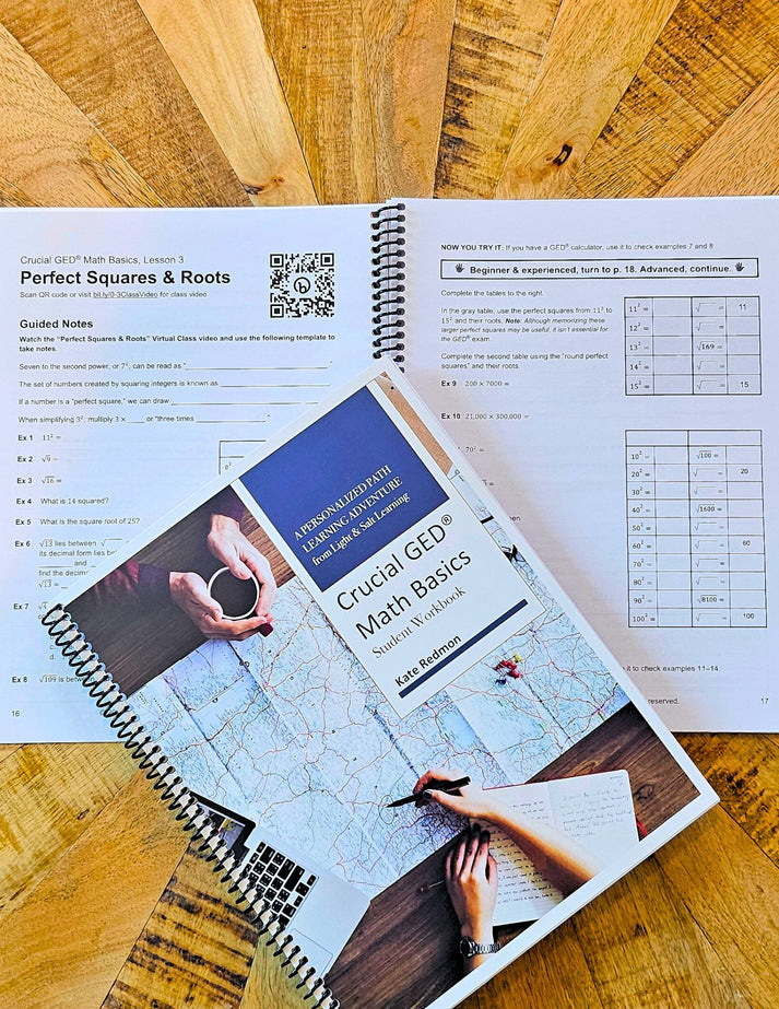 Crucial GED® Math Basics Student Workbook – Light & Salt Learning