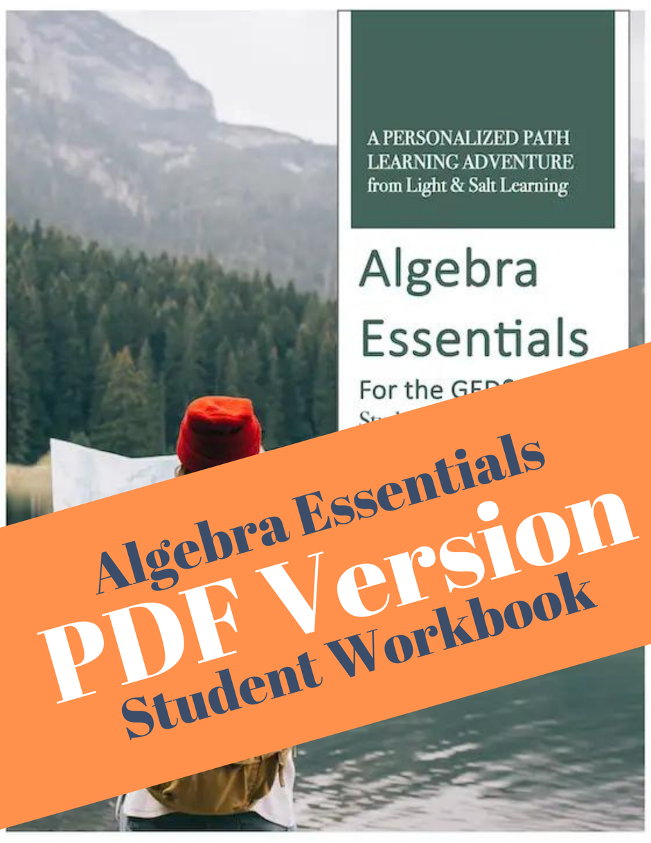 Algebra Essentials for the GED® Test – Light & Salt Learning